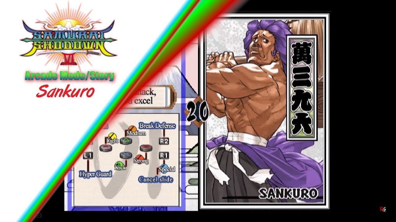 Samurai Shodown VI - Arcade Mode/Story - Sankuro - YouTube