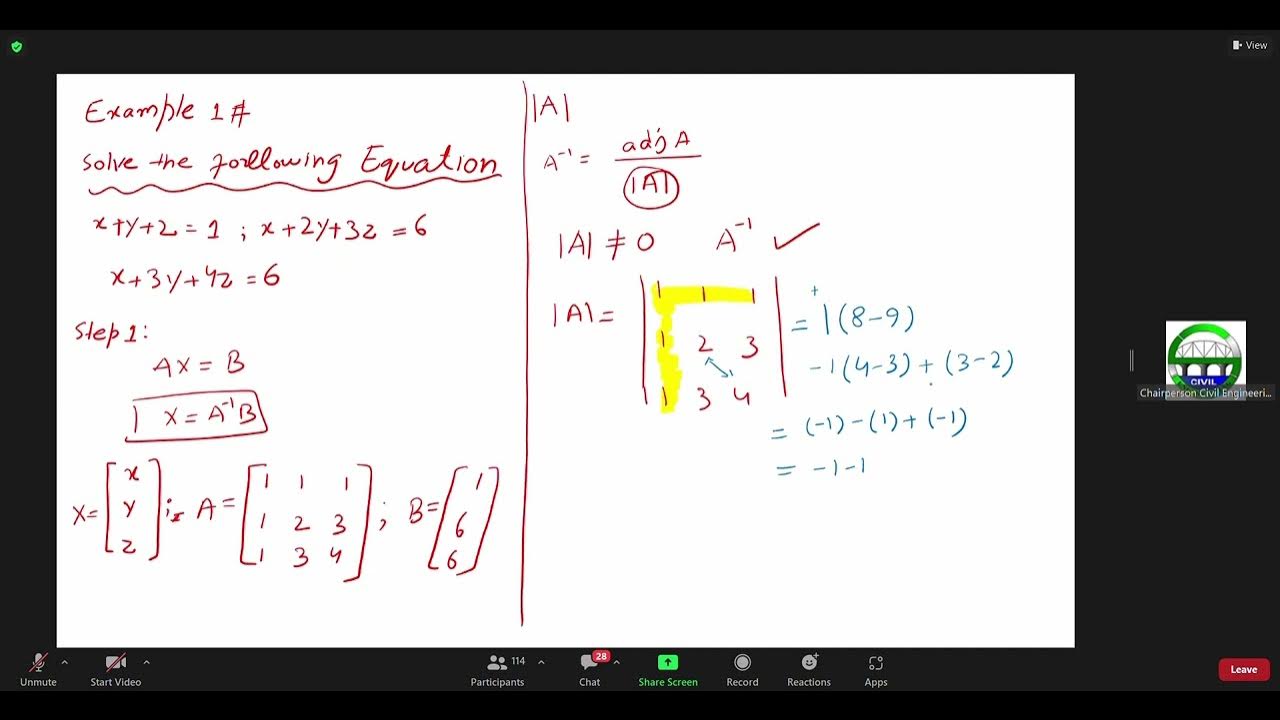Feb. 10, 2023 - Numerical Solutions to CE Problems Lecture - YouTube