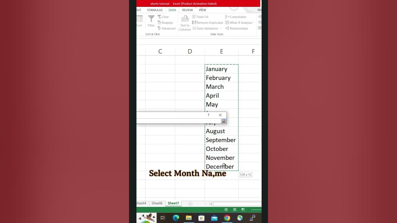Create Drop Down List In Excel Shorts Exceltricks Exceltutorial Youtubeshorts