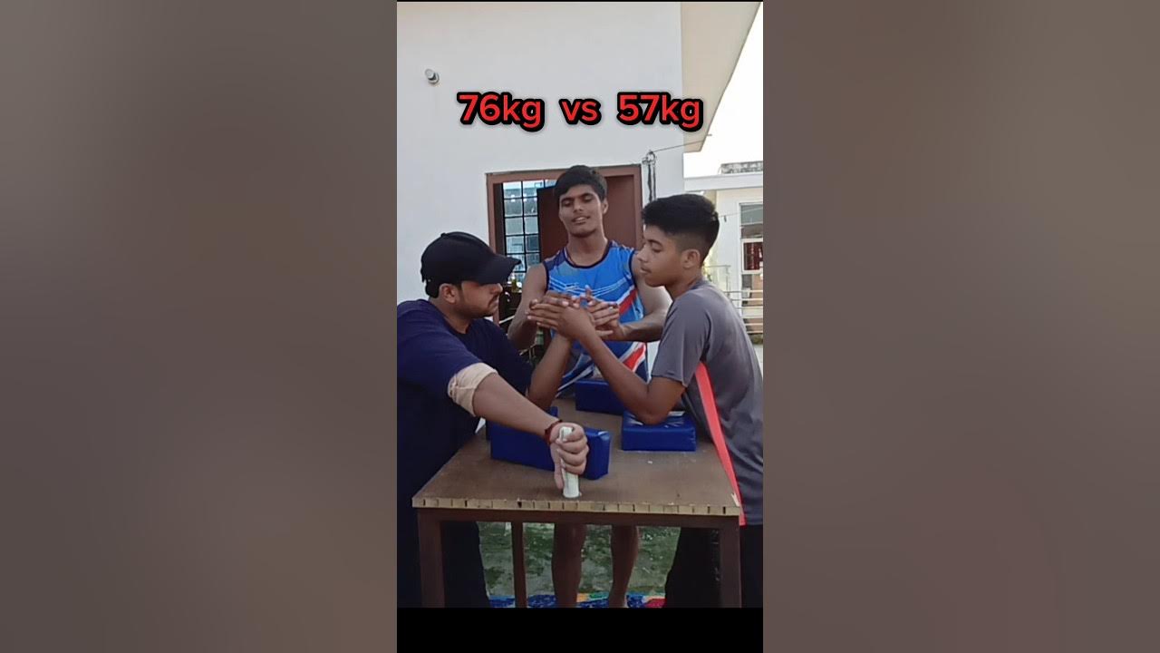 🔥55kg vs 👿76kg arm wrestling match #shorts #viral #armwrestling 🦚 - YouTube