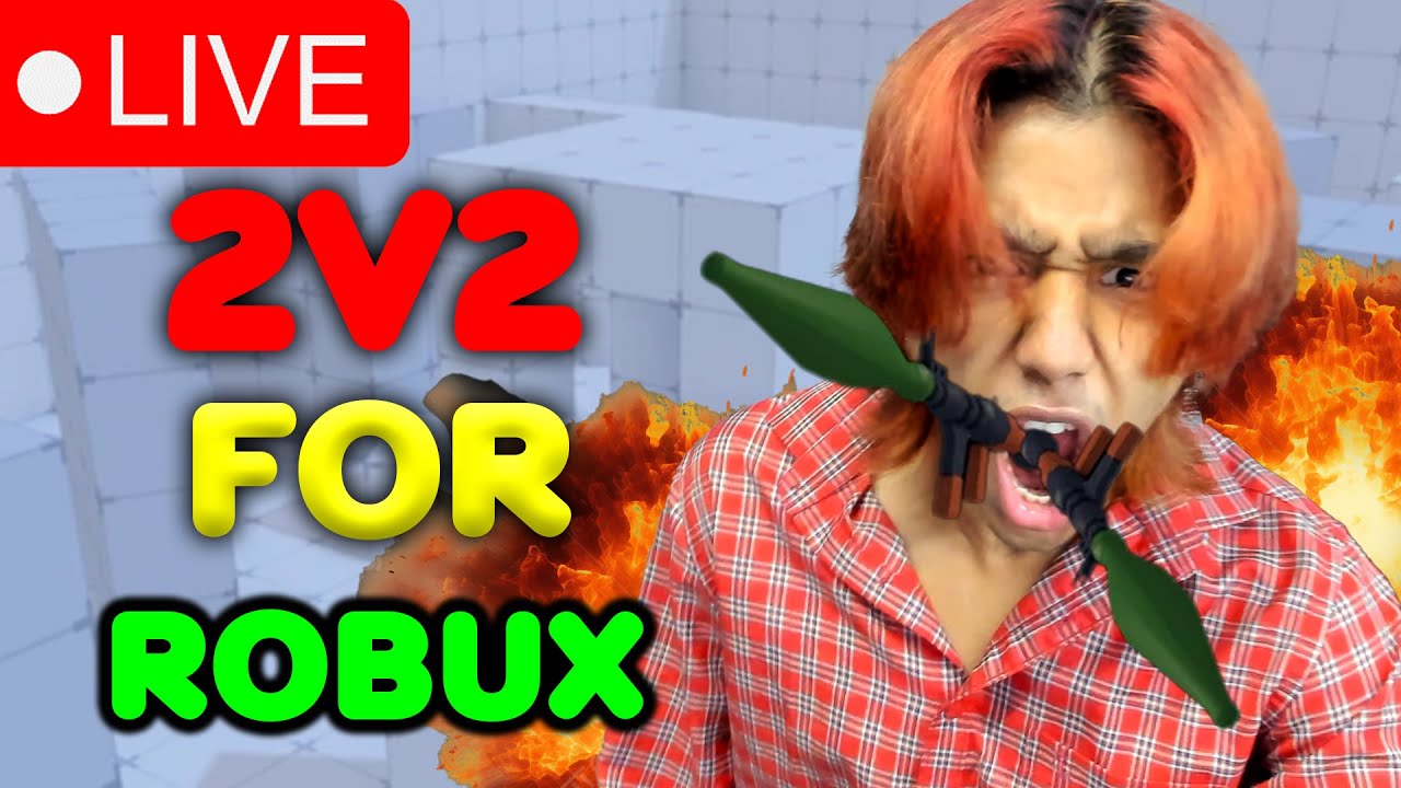 🔴ROBLOX Rivals 2V2 FOR FREE ROBUX!! | RIVALS LIVE 1V1 WITH VIEWERS ...