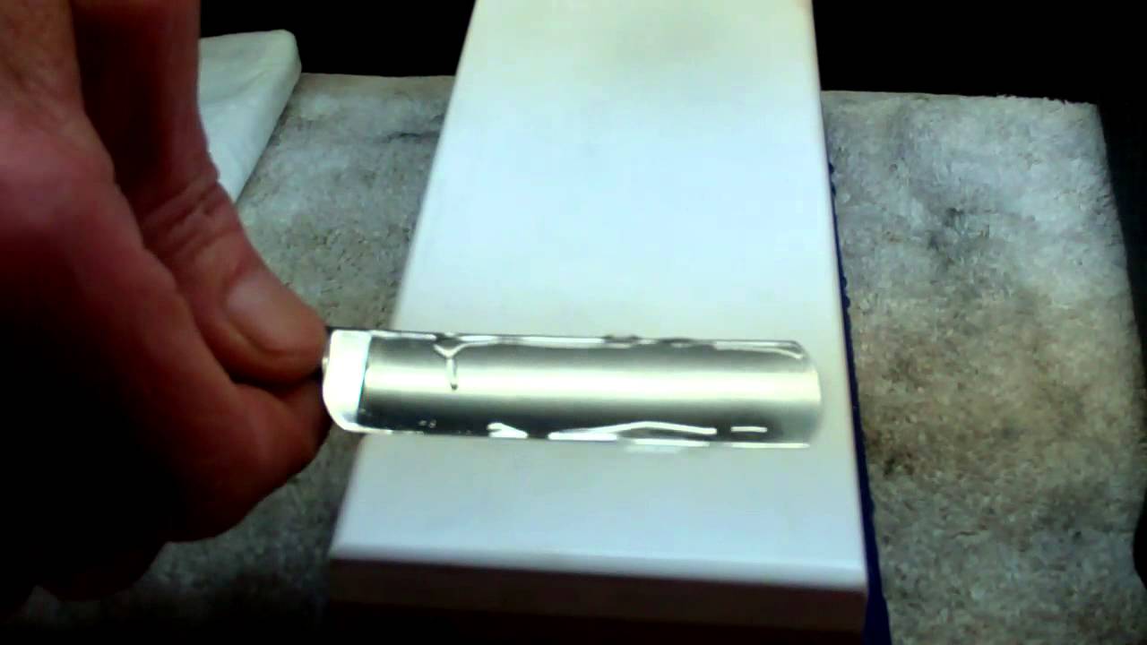 straight razor wire edge removal using alternating backstrokes on ...