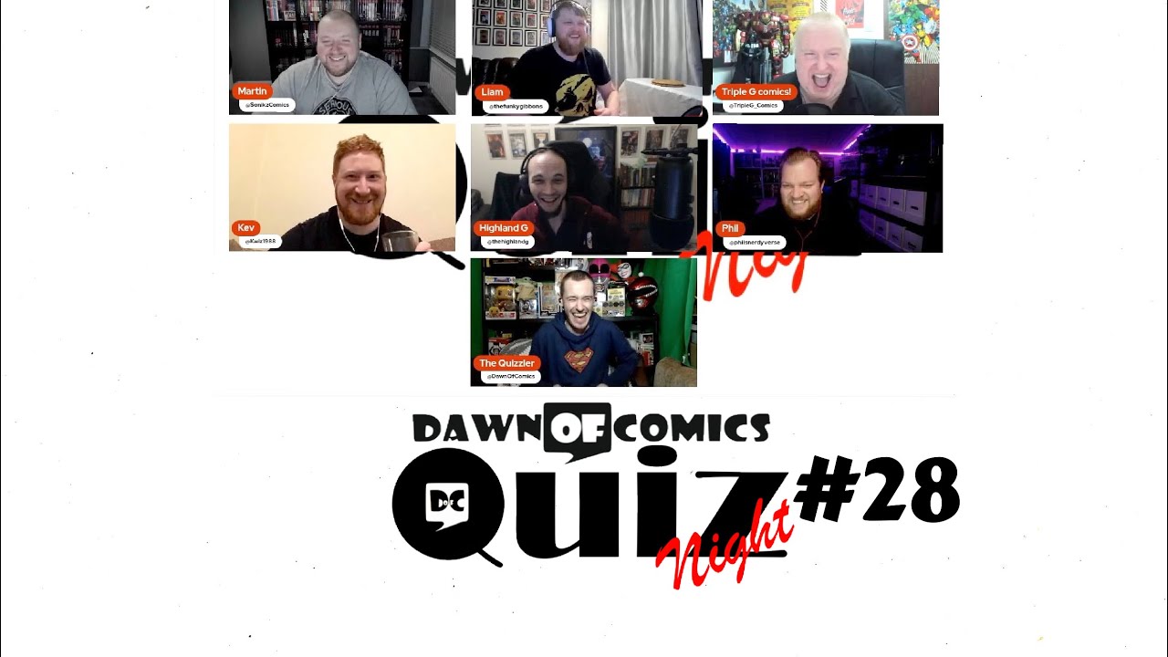 Dawn of Comics Quiz Night 28: comics again! - YouTube