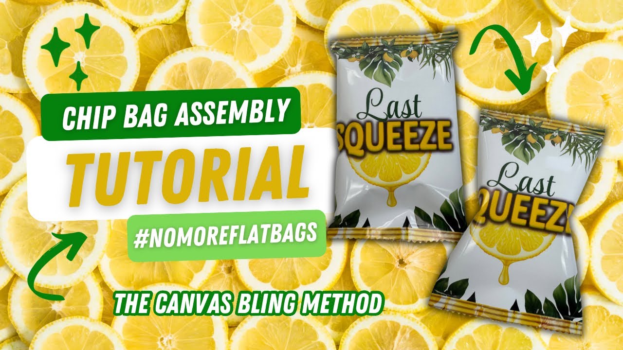 How to properly assemble custom chip bags party favor snacks - YouTube