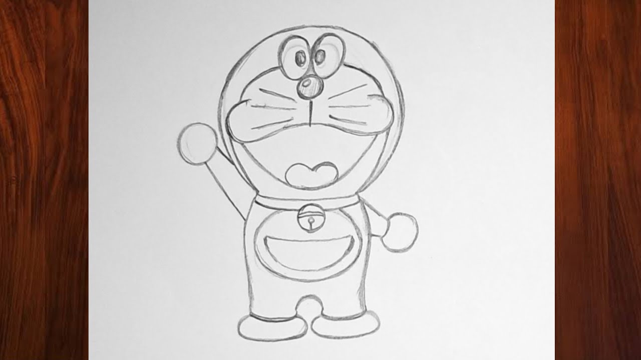 How To Draw Doraemon Easy | Doraemon Outline Drawing For Beginners ...