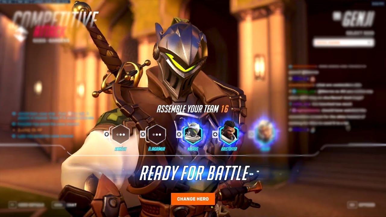 NECROS PLAYS AS GENJI WITH NEW SKIN! [ OVERWATCH 2 TOP 500 SEASON 5 ...