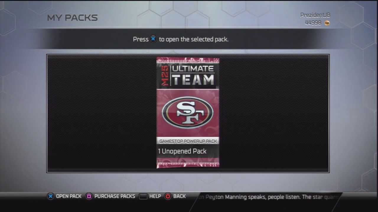 Madden 25 Ultimate Team | 1st Giveaway- GameStop 49ers Pack Promo Code ...
