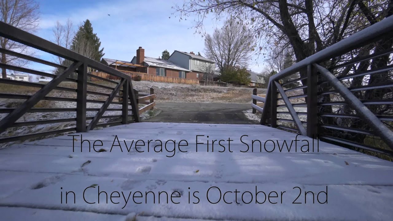 Why Cheyenne? The beauty of the first snowfall - YouTube