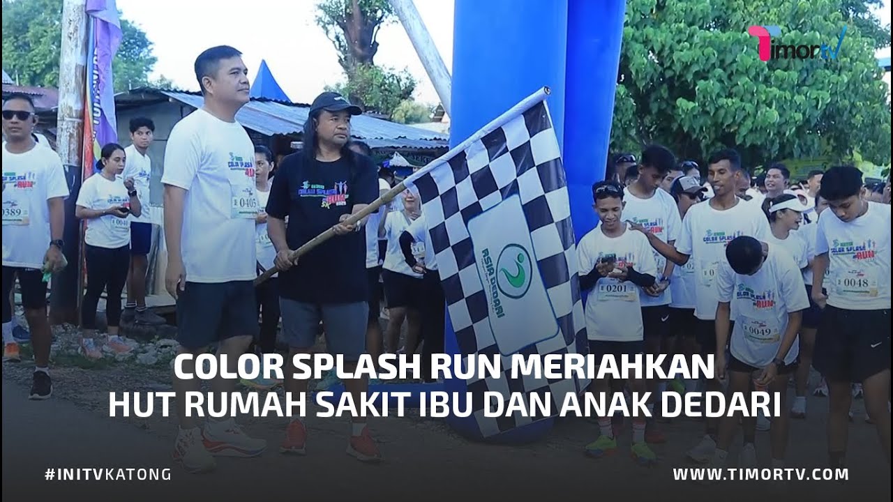 COLOR SPLASH RUN MERIAHKAN HUT RUMAH SAKIT IBU DAN ANAK DEDARI - YouTube