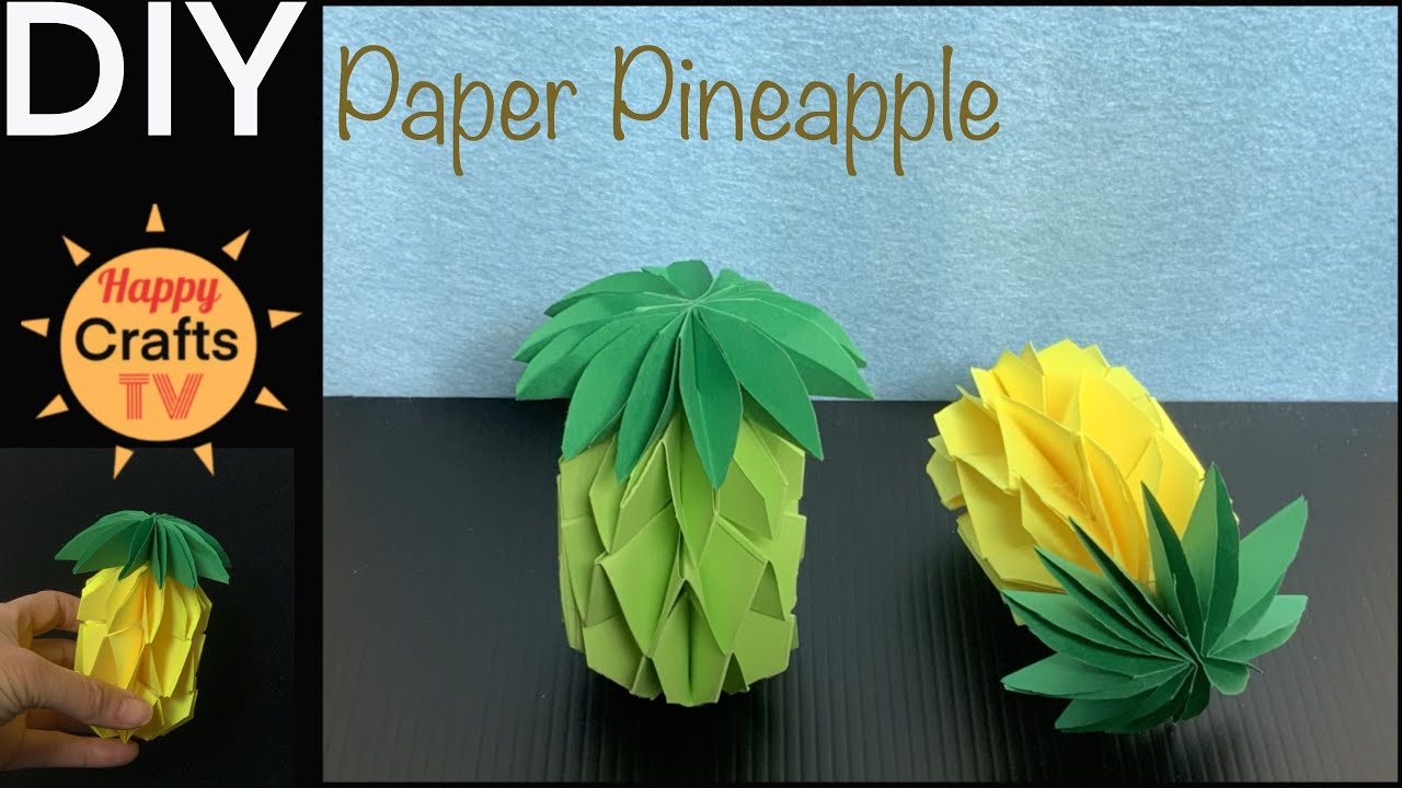 HOW TO MAKE PAPER PINEAPPLE DIY Paper Pineapple Easy Paper Pineapple Craft YouTube how-to-make-paper-pineapple-diy-paper-pineapple-easy-paper-pineapple-craft-youtube