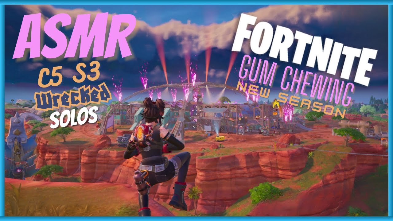 ASMR Gaming 💤 New Fortnite Season 3 Solos 😴 Relaxing Whispering 🍬 Gum ...