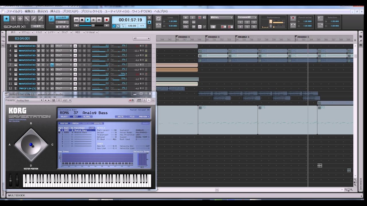 KORG Legacy Collection Wavestation demo - YouTube