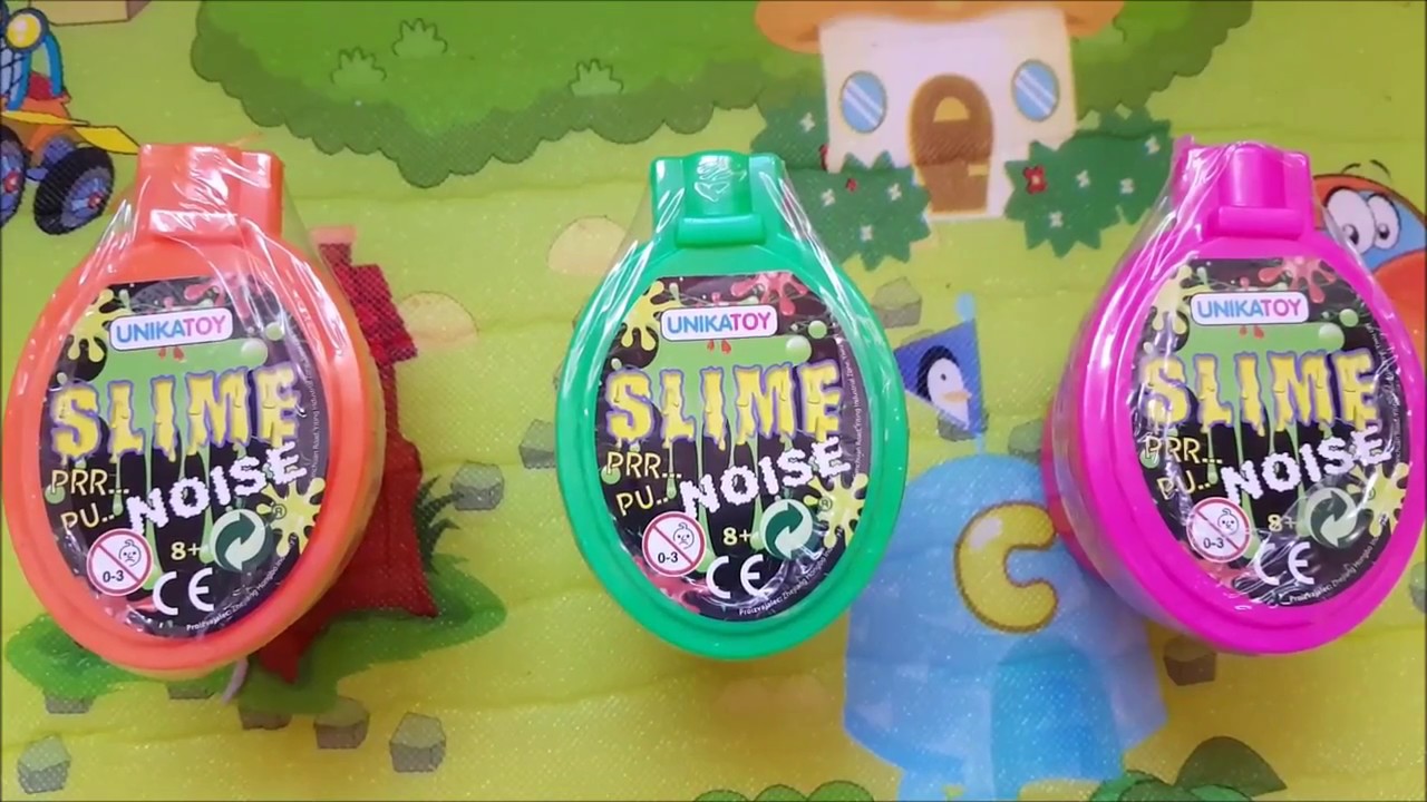 Surprise Super washing machine color slime noise toalete - YouTube
