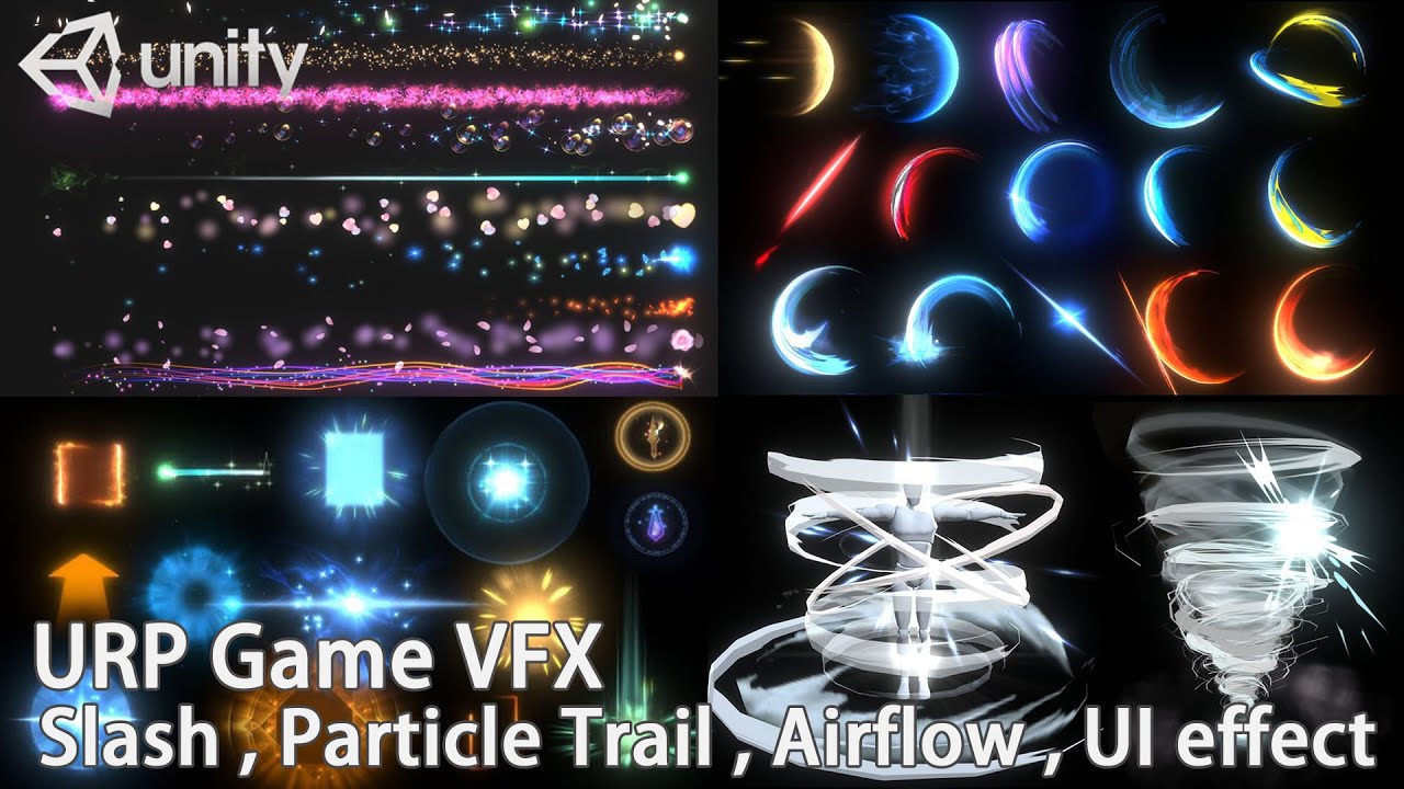 Unity Game Vfxurp:slash Particle Trail Airflow Ui Effect Youtube