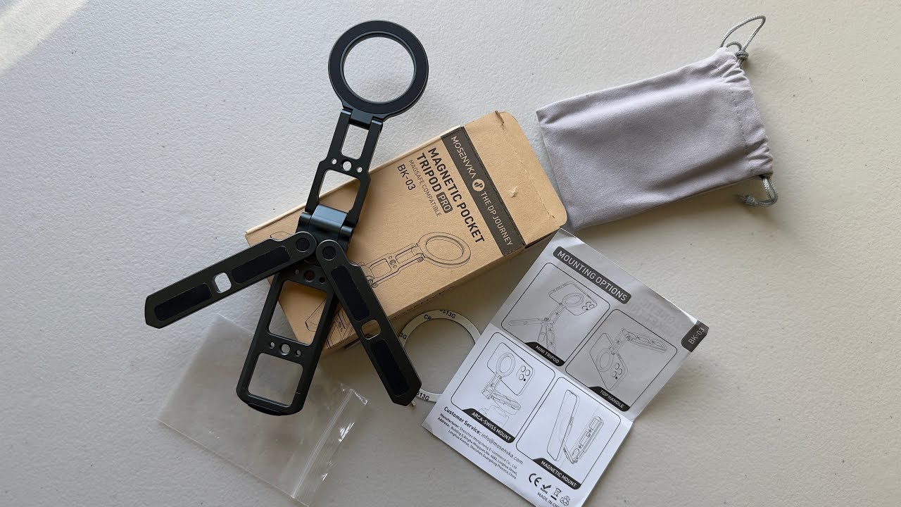Unboxing of MOSENVKA - Dual Magnetic Phone Tripod Foldable Double ...