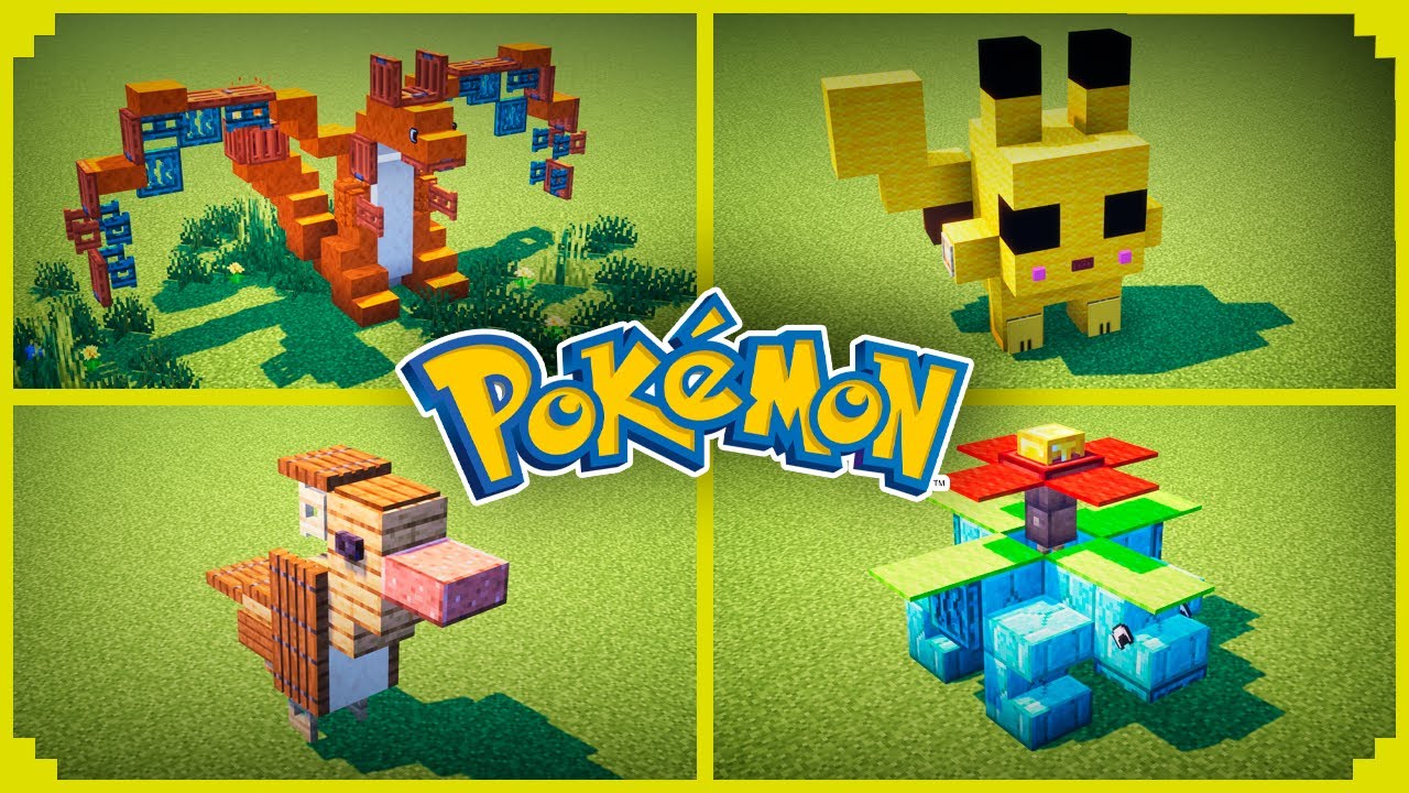 🦊10 Build Hacks de POKEMON no Minecraft - YouTube