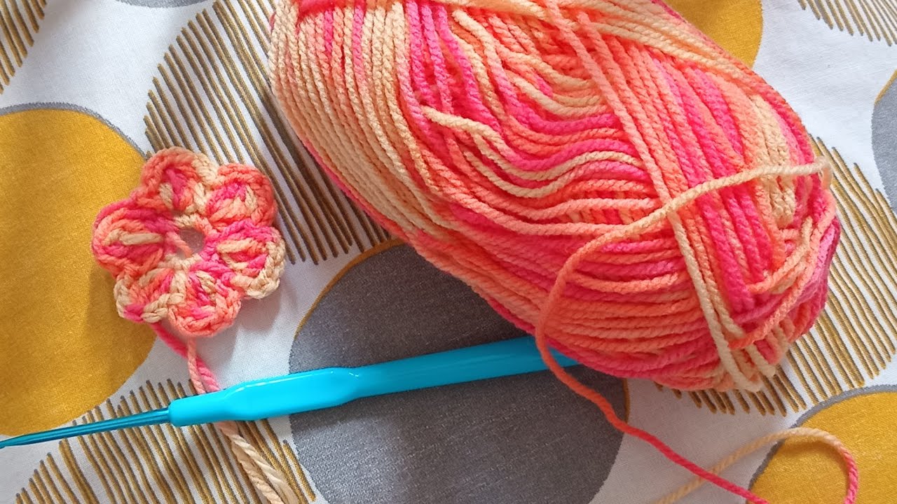How To Crochet A Simple Flower | Step by Step Flowers Tutorial For ...