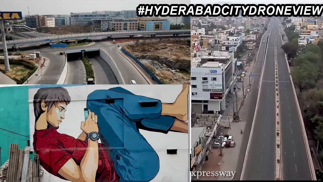 Aerial View Of Beautiful Hyderabad In Present Situations | Hyderabad ...
