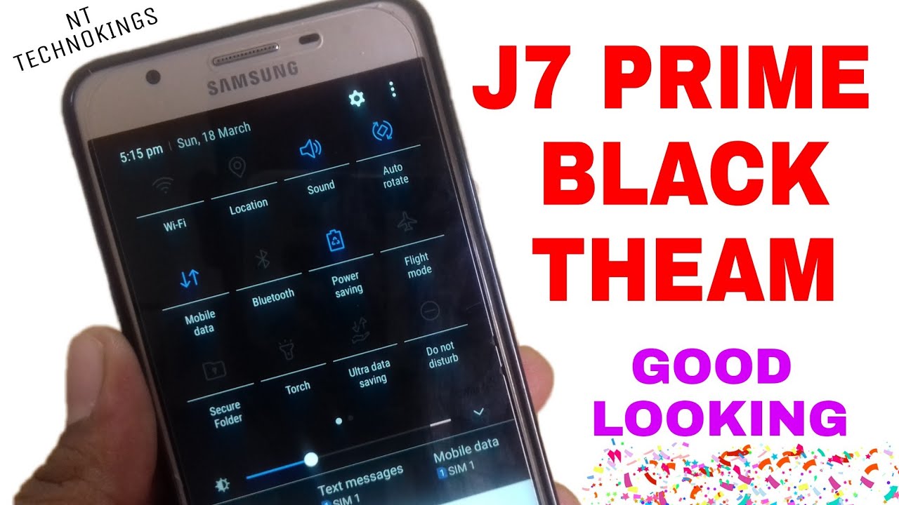 Samsung J7 Prime Change Notification Bar,Theme Designed Everything ...