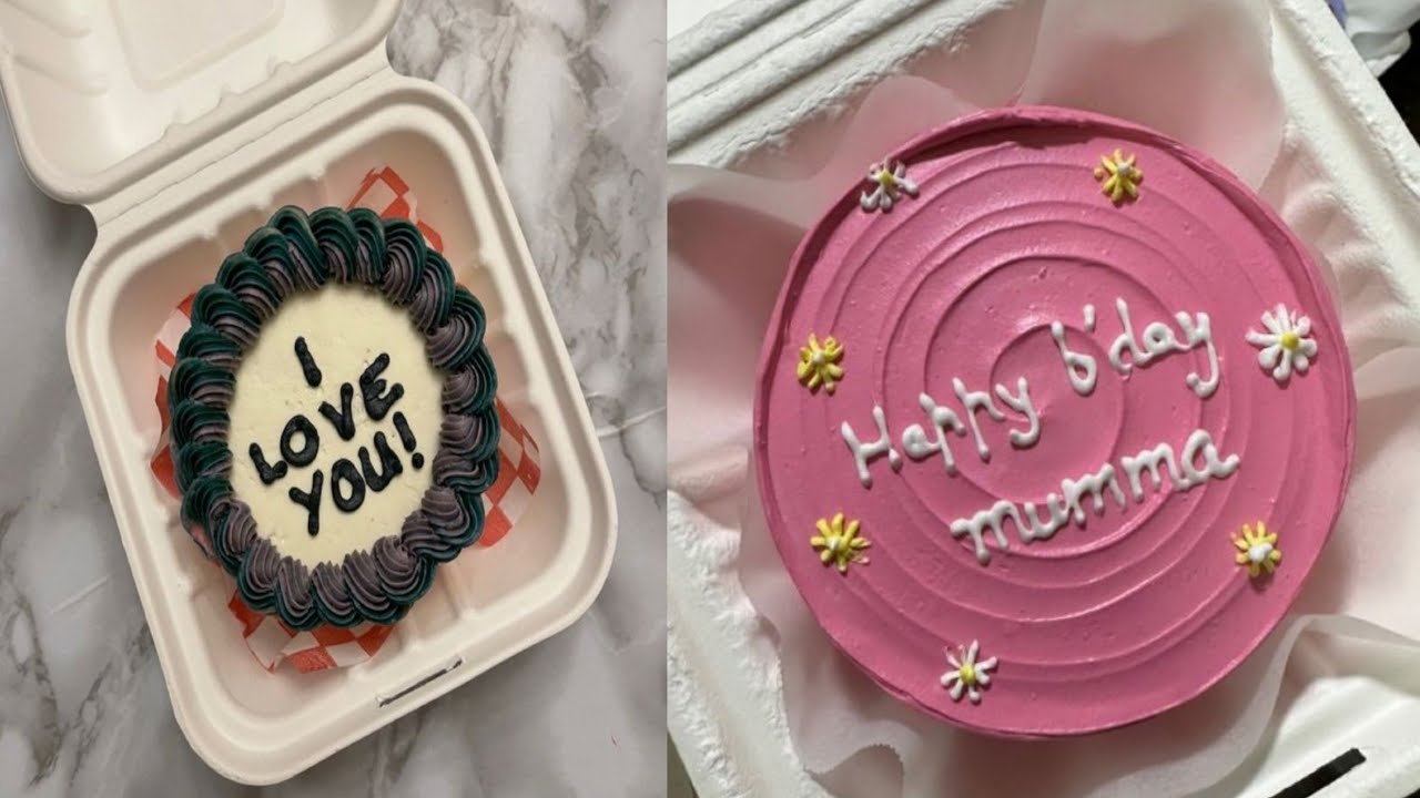 How To Make Mini Bento Cake For Beginners| Customize Cake - YouTube