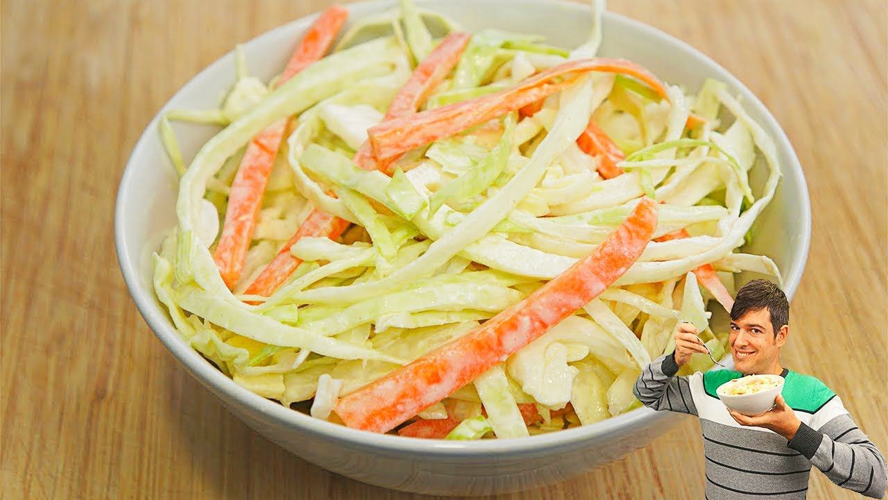 Ensalada de col estilo KFC - YouTube
