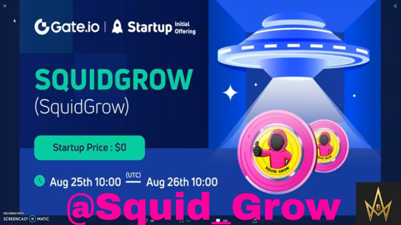 SquidGrow Token | Squuidgrow on Gate io | Squidgrow Price - YouTube