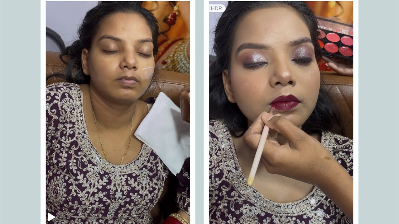 Party makeup| step-by-step |tutorial| by asha makeover - YouTube