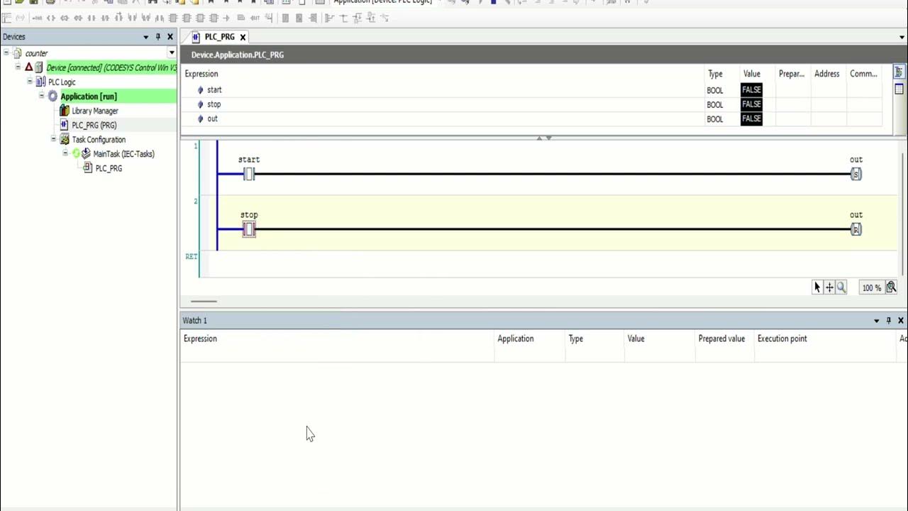 Set and Reset Function plc programming using codesys part 6 - YouTube