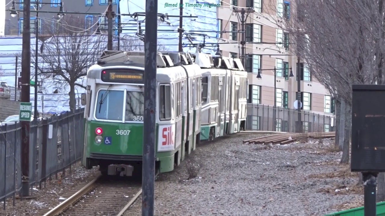 LightRail (Greenline) in Boston, MA 2018 - YouTube