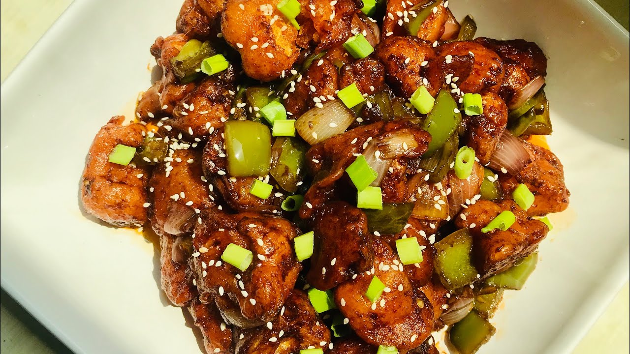 CHILLI GOBI DRY / चिली गोबी ड्राय। how to make chilli gobi / veg ...