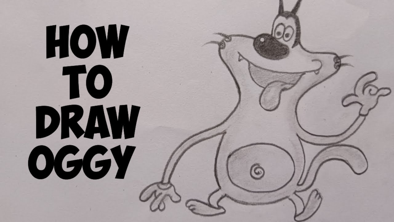 How to draw Oggy step by step in easy way ️ - YouTube