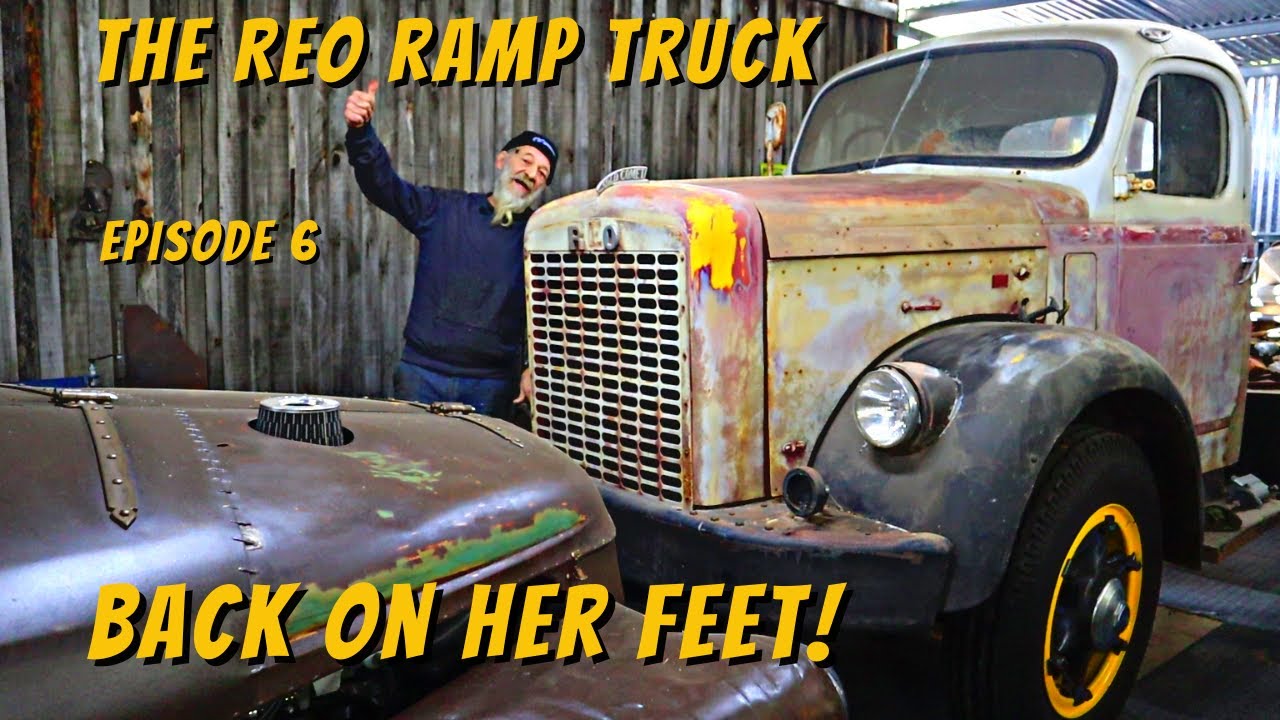 REO Gold Comet Ramp Truck Build - Rebuilding and installing front axle ...