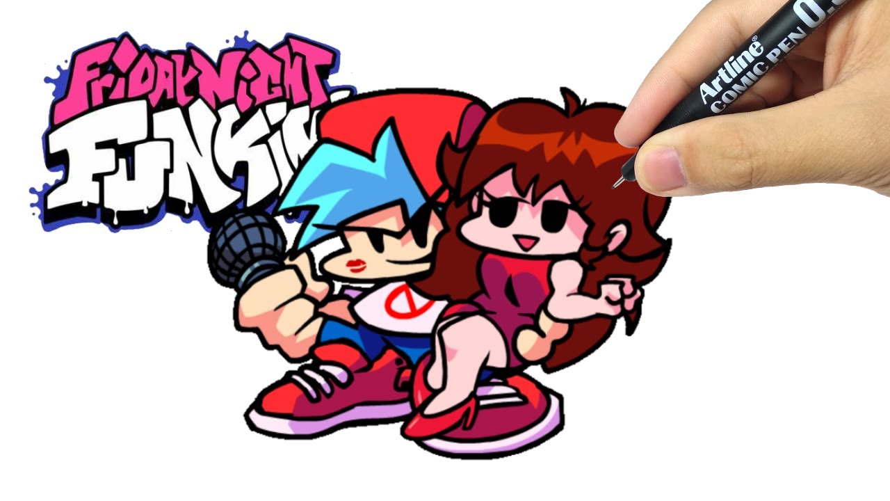 How to draw friday night funkin, How to draw friday night funkin ...