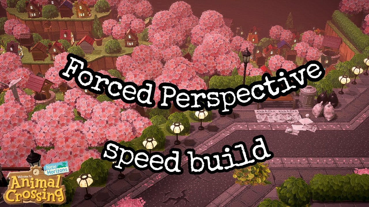 Forced Perspective City//Speed Build//Animal Crossing:New Horizons ...