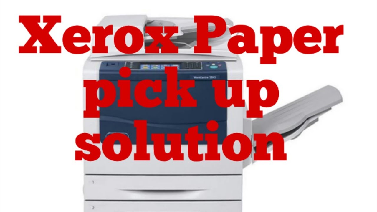 Xerox photocopier Paper pickup roller issue - YouTube