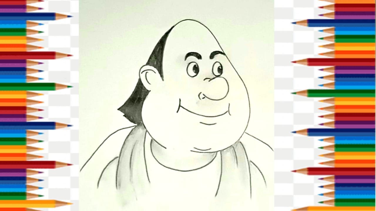 How To Draw Gopal Bhar Easy Step By Step - YouTube