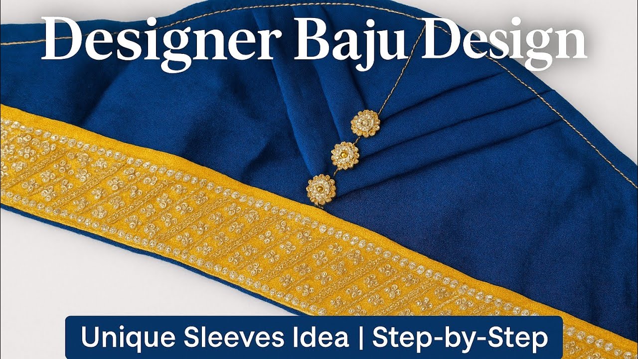 Designer Baju Design Cutting & Stitching | Unique Sleeves Idea | Step ...