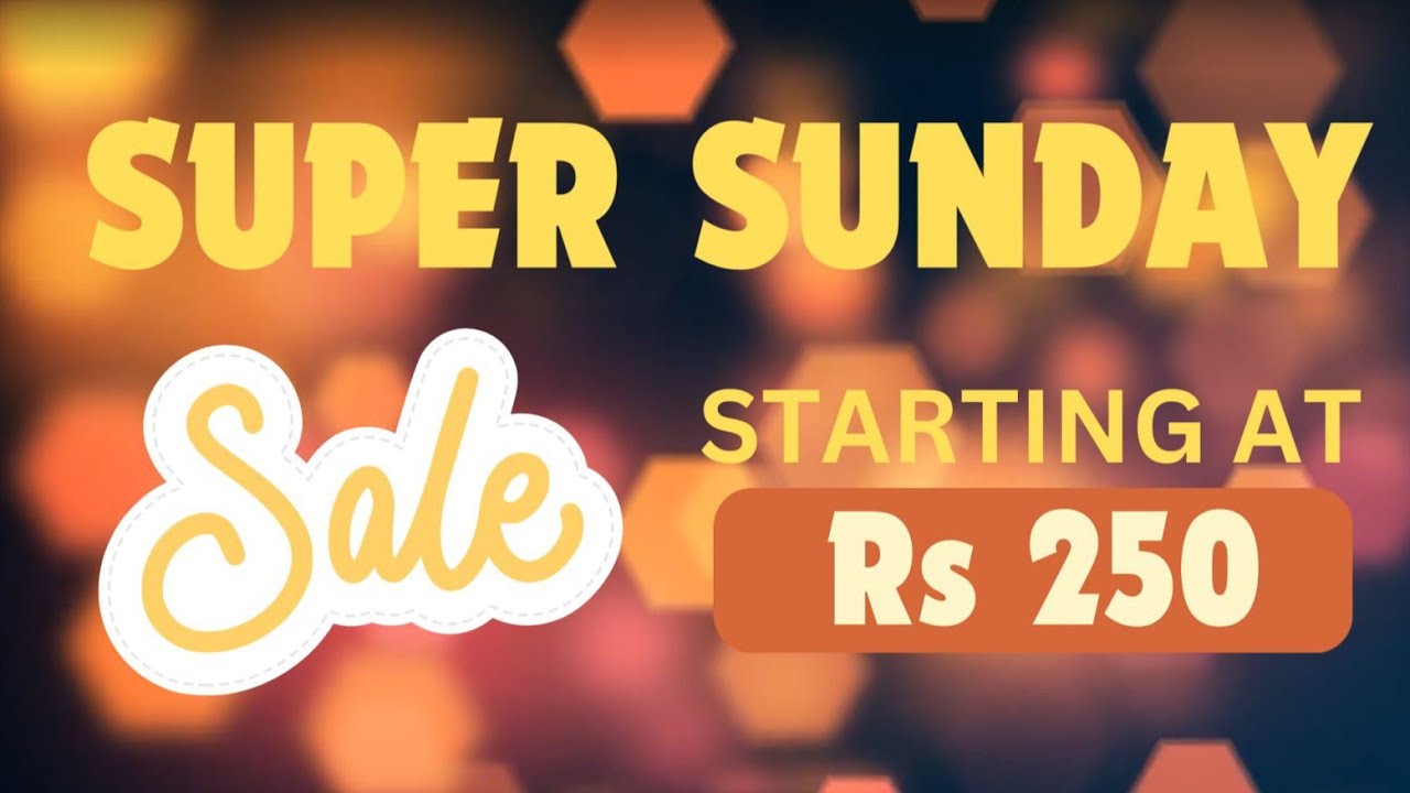 Maha sale ll super sunday sale ll starting from 250 ll free shipping ll ...
