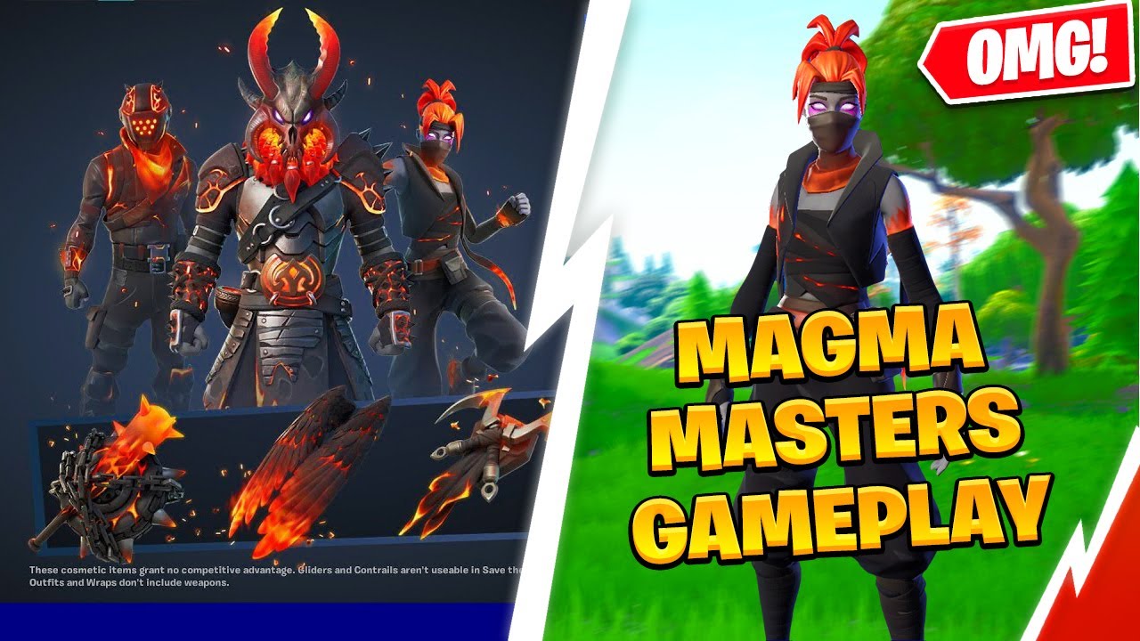 Leaked Fortnite Magma Masters Pack Locker & Gameplay Showcase - YouTube