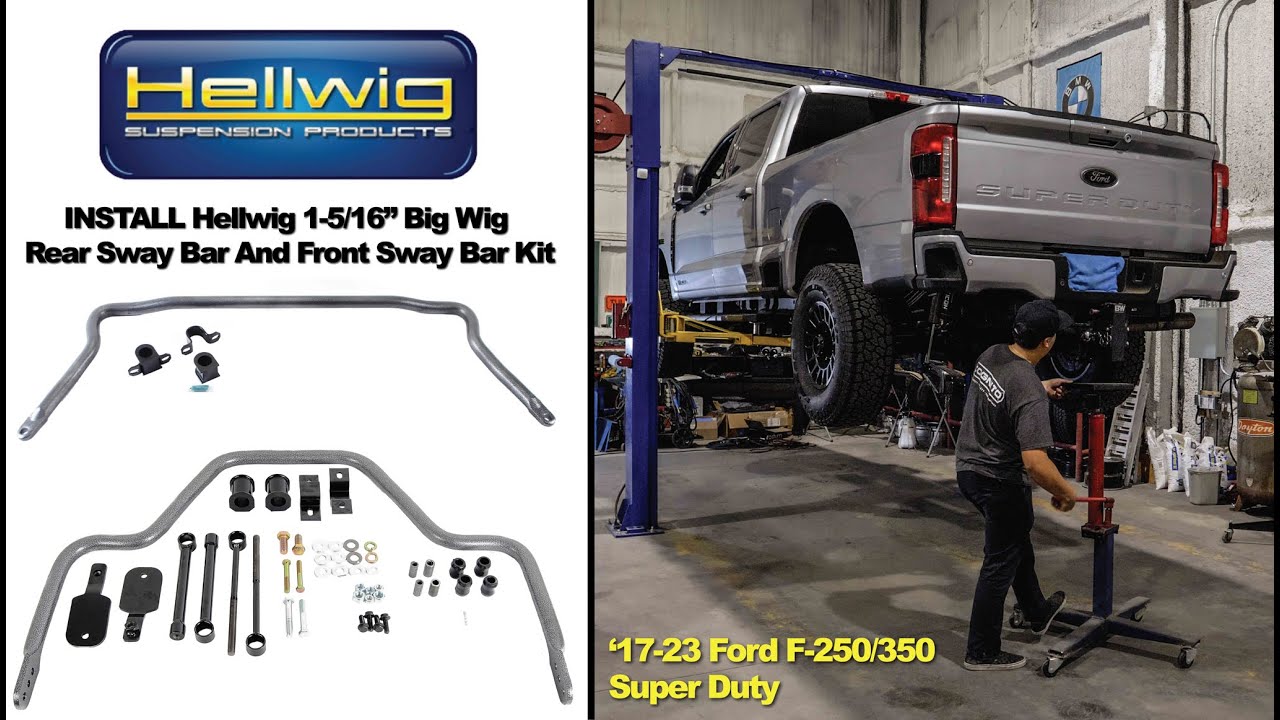 Installing Hellwig 1-5/16" Big Wig Rear Sway Bar & Front Sway Bar Kit ...