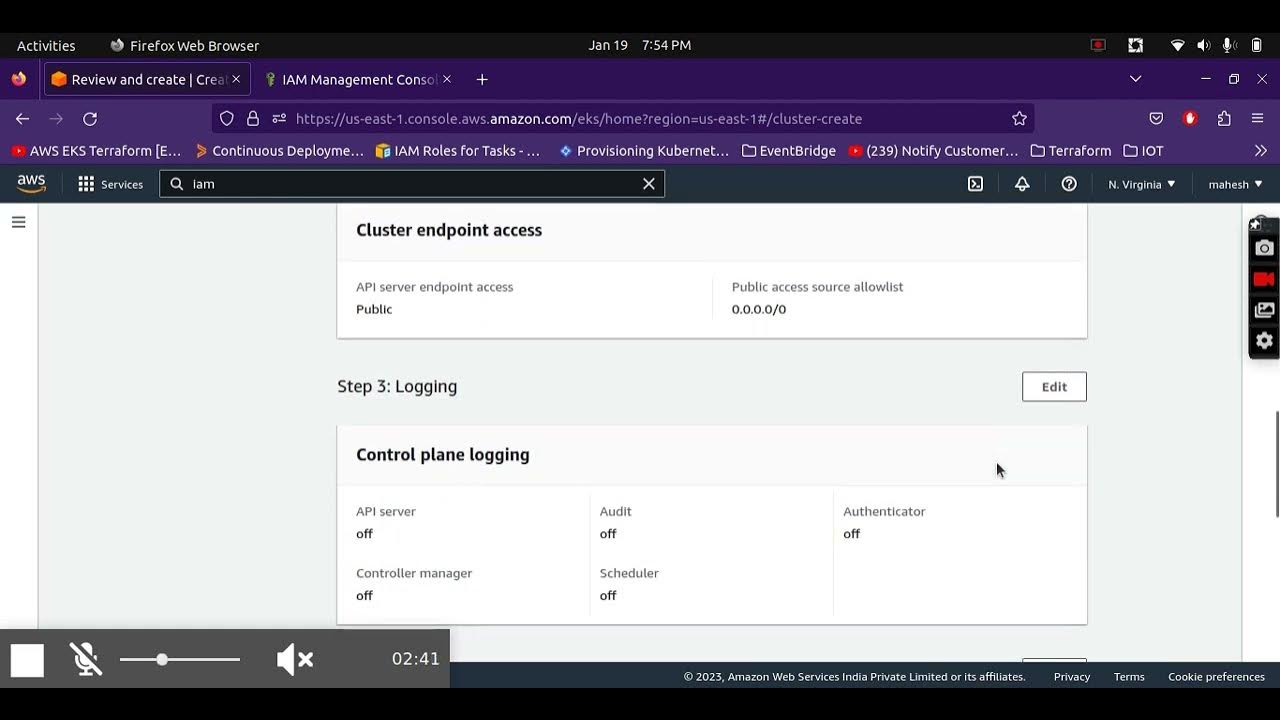How to Create EKS Cluster using GUI Console | AWS | Kubernetes cluster ...