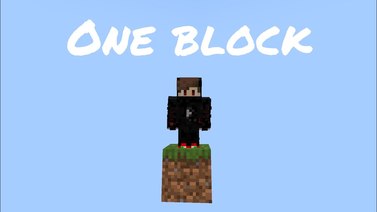 going to one block world in Minecraft #1 - YouTube