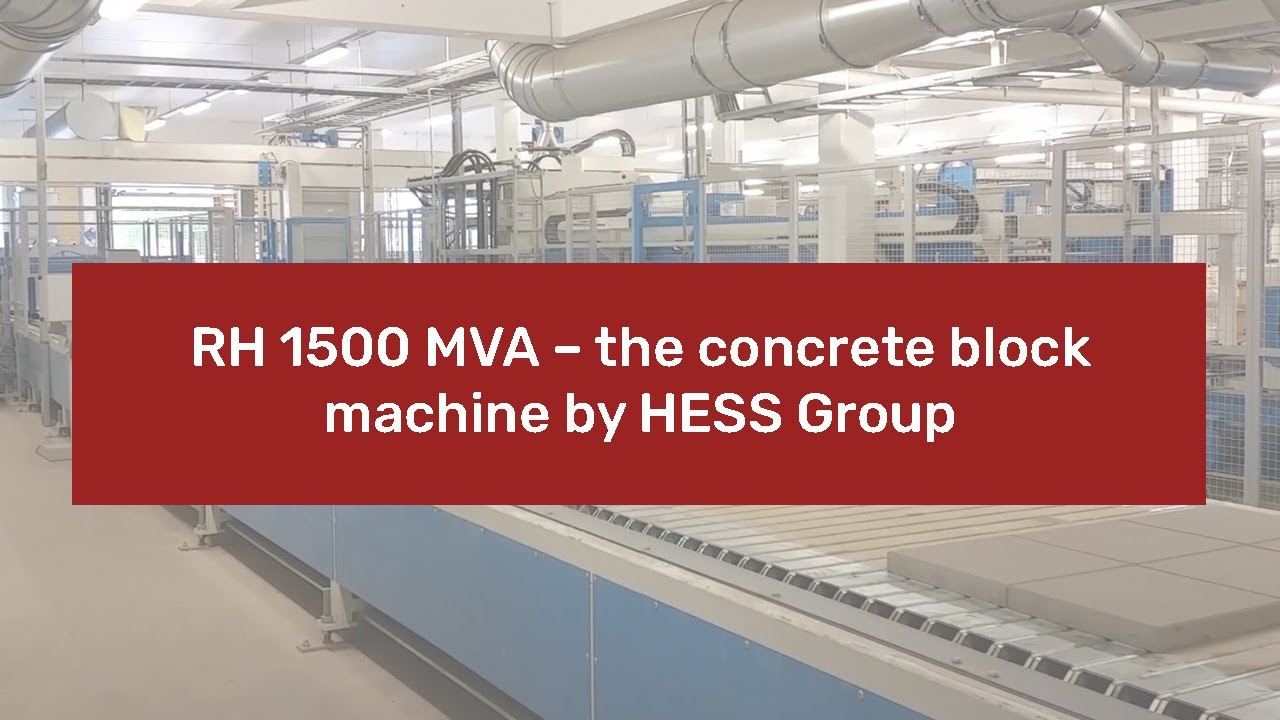 RH 1500 MVA - the concrete block machine by HESS GROUP - YouTube