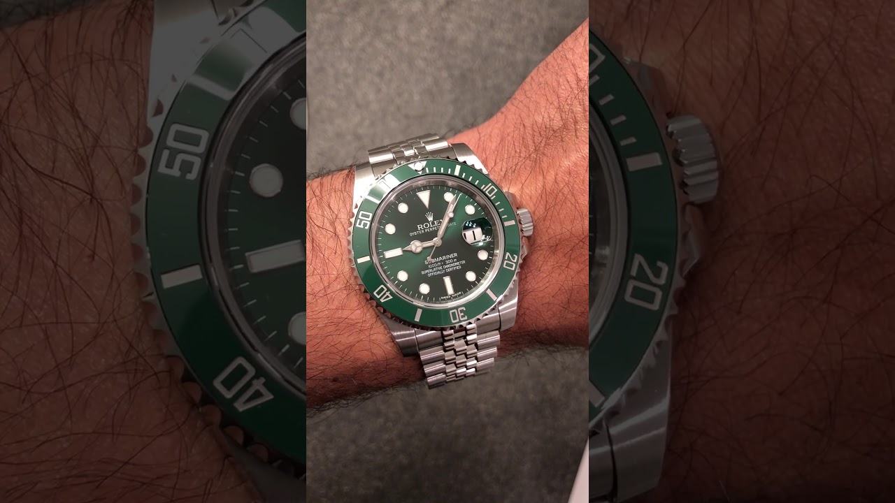Rolex Hulk 116610LV on Super Jubilee Bracelet - YouTube