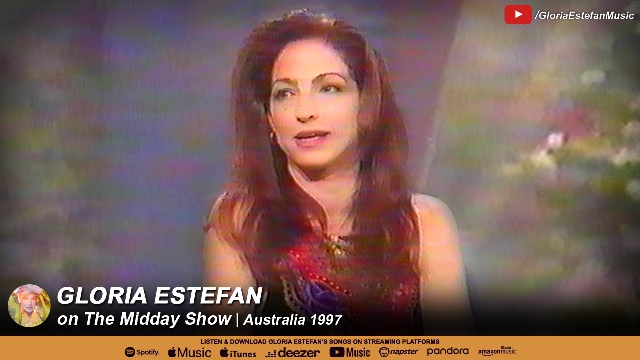 Gloria Estefan on The Midday Show | Australia 1997 - YouTube