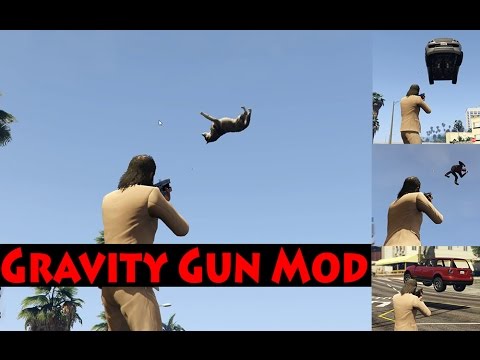 GTA V PC - Gravity Gun Mod - YouTube