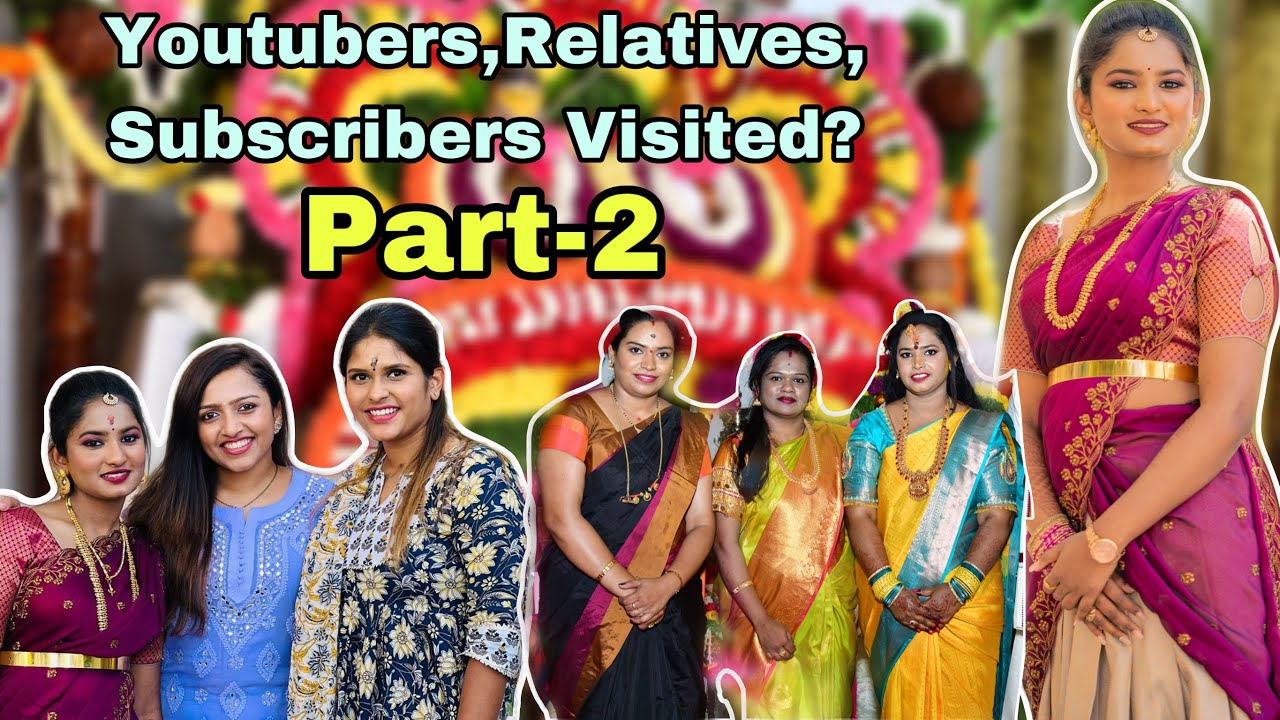 Youtubers,My Lovely Subscribers and Relatives Visited?😍||PART-2 ...