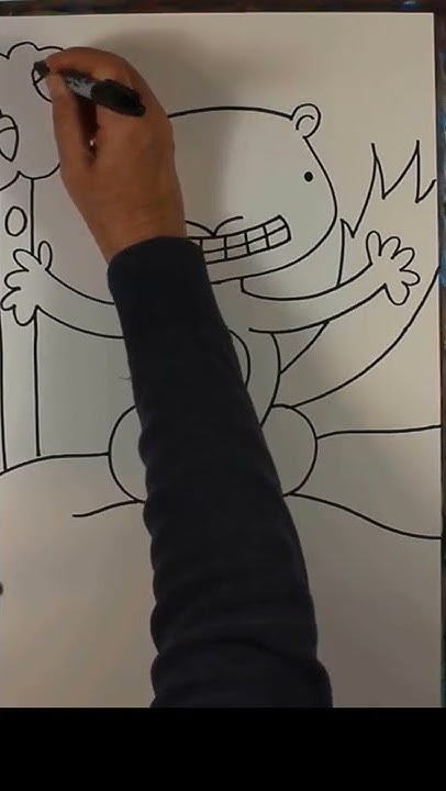 Drawing and Painting Scaredy Squirrel #shorts - YouTube