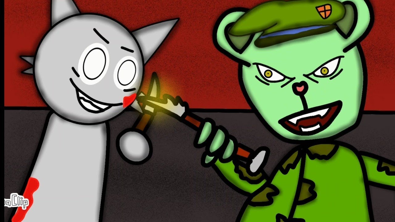 Wenda vs Fliqpy Happy Tree Friends x Sprunki Animatoin (พากย์ไทย) - YouTube