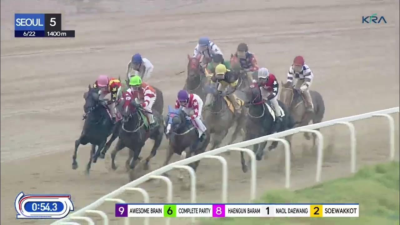 (Seoul) 2024.06.22 R5 Class 5 (1400M) Handicap - YouTube